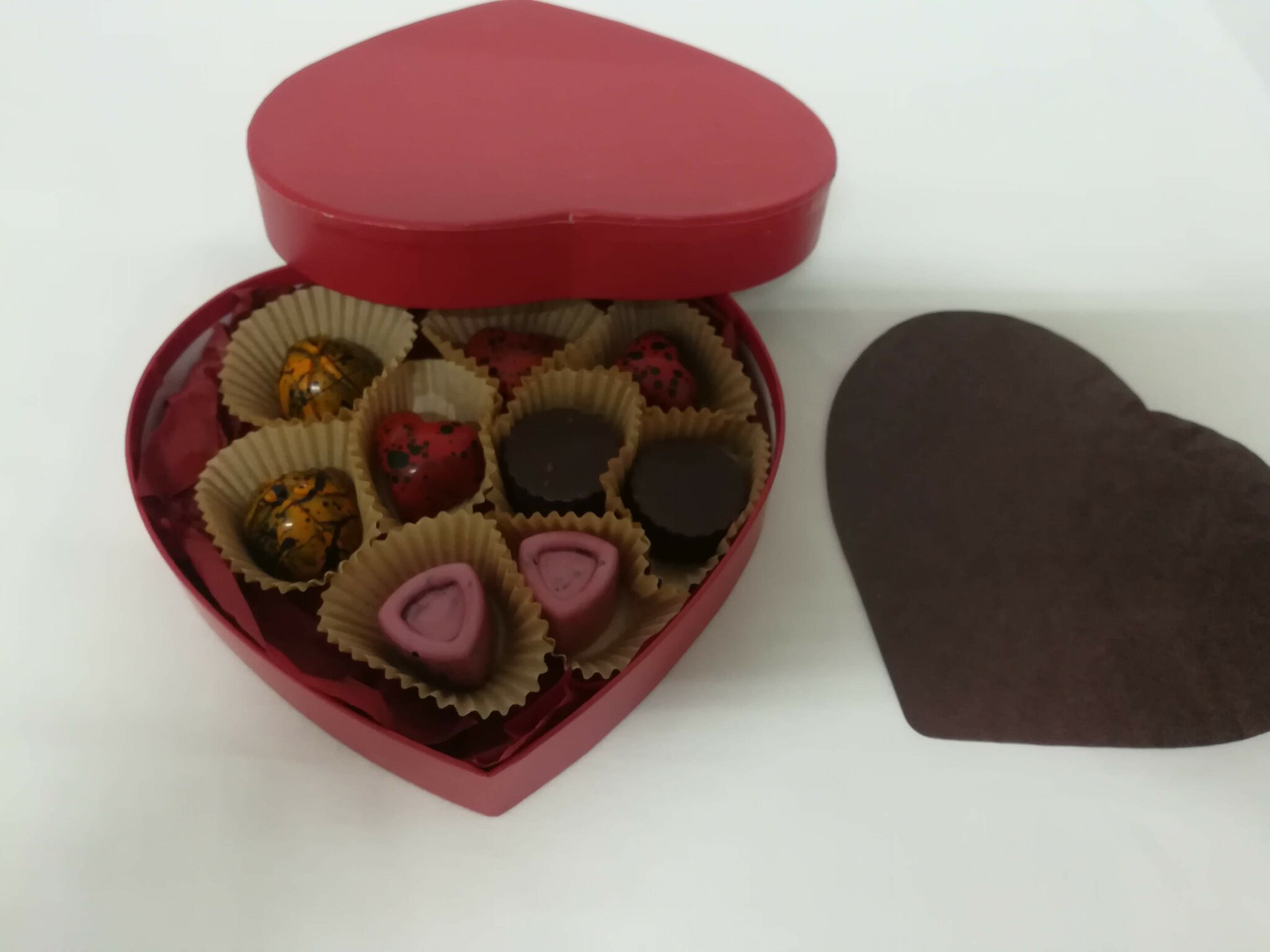 Dark Chocolate Boxes – heart shaped box package – COCOLOVE